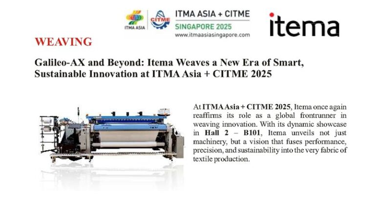Itema Weaves a New Era of Smart, Sustainable Innovation at ITMA Asia ...